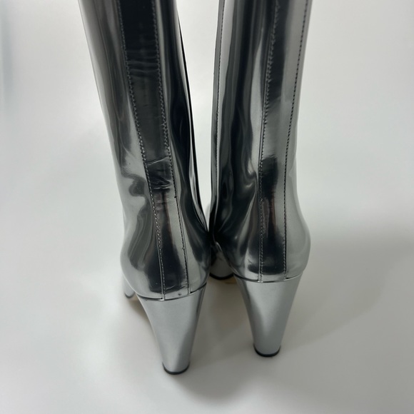 Bottega Veneta | Shoes | Bottega Veneta Metallic Leather Tall Canalazzo ...